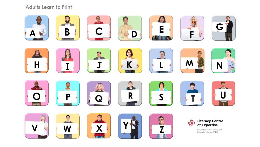 Adults Learn to Print – Literacy Centre of Expertise