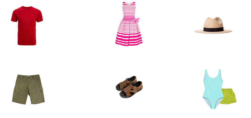 Summer Clothing - Vocabulary Building